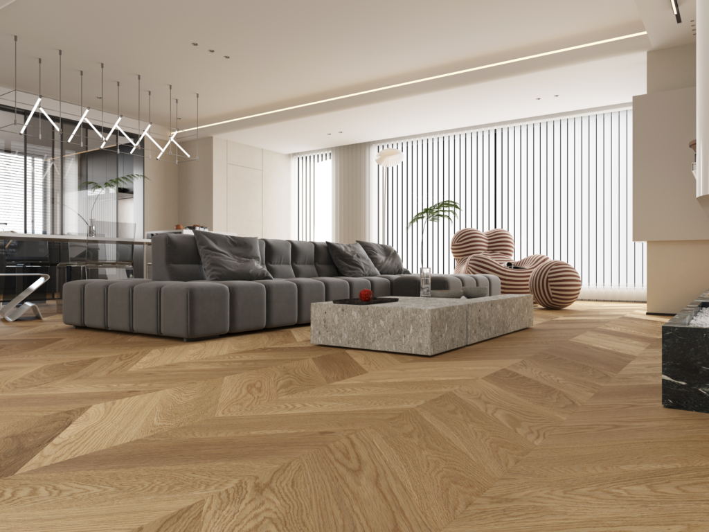 American Oak Chevron Collection-Daybreak | Centurion Hardwood Floors